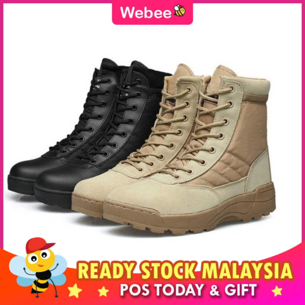 Ready stockwebee combat swat men's boots tactical outdoor hiking shoes ...