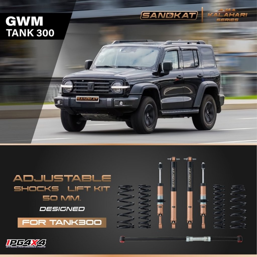 SANDKAT GWM Tank 300 Suspension Kit Adjustable Absorber 2 Inch Lift Up ...
