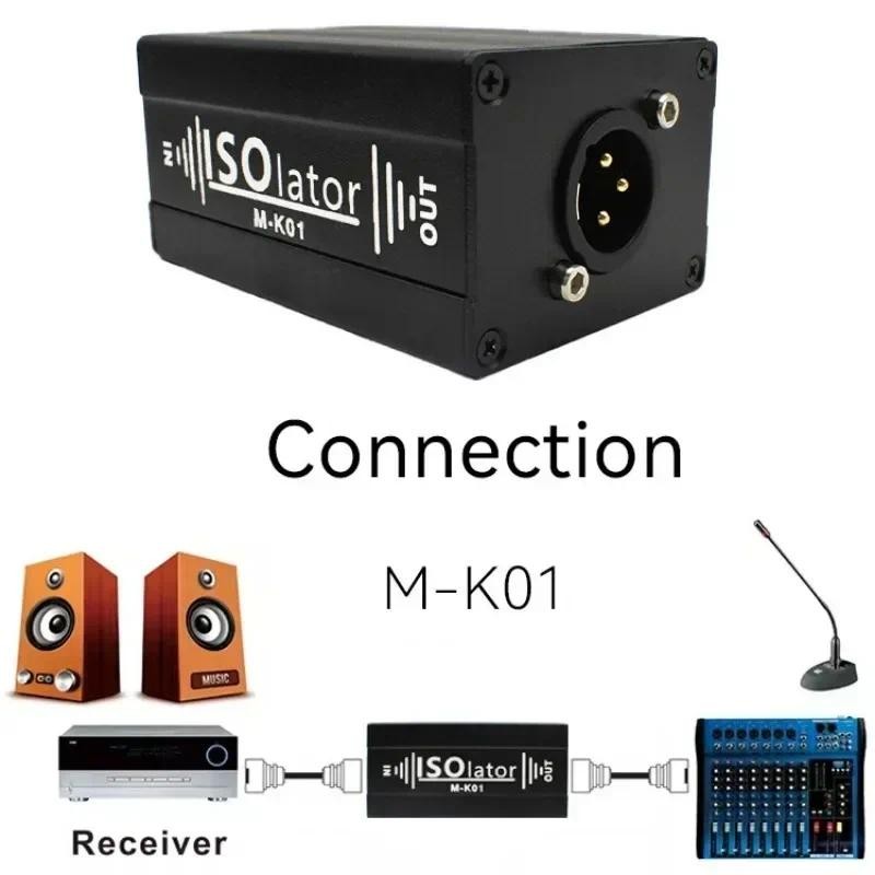 Dual Channel 6.5 XLR Mixer balanced Audio signal Isolator Eliminates ...