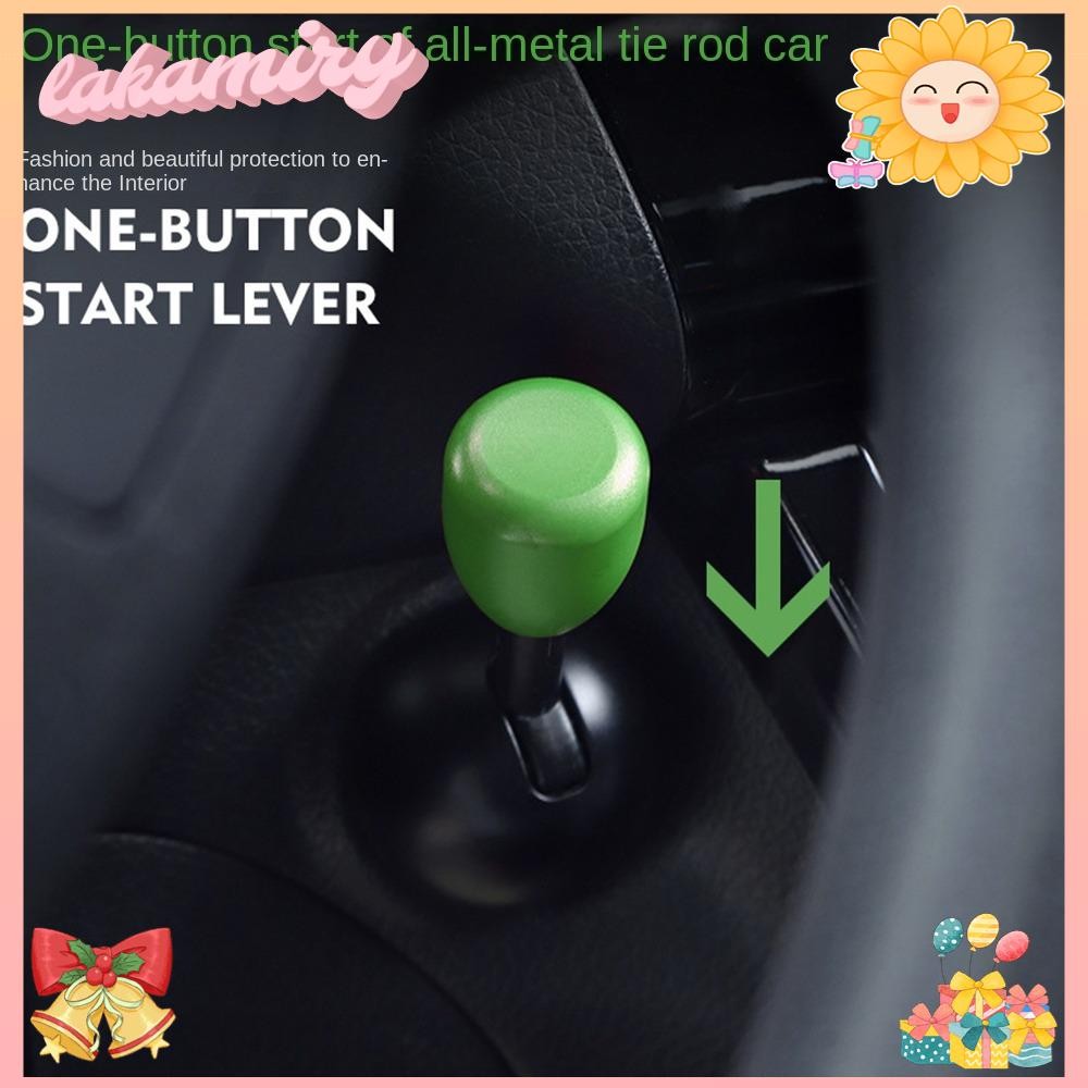 LAKAMIRY Push to Start Button Rocker, Starter Cover Car Start Stop ...