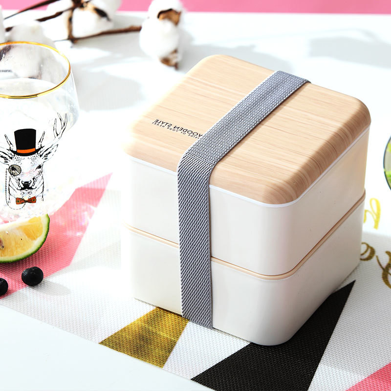 [1199 People Praise] Double-Layer Lunch Box Bento Japanese-Style ...