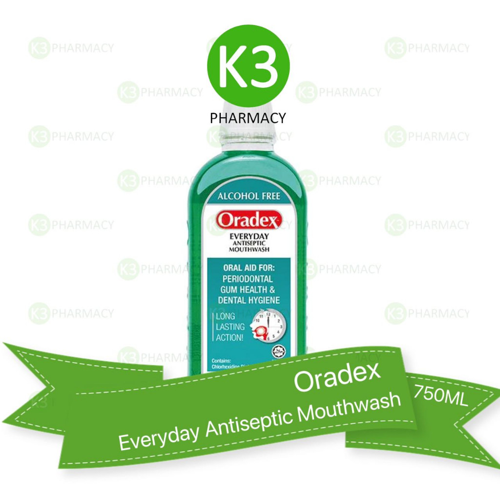 Oradex Everyday Antiseptic Mouthwash 750ML | Shopee Malaysia