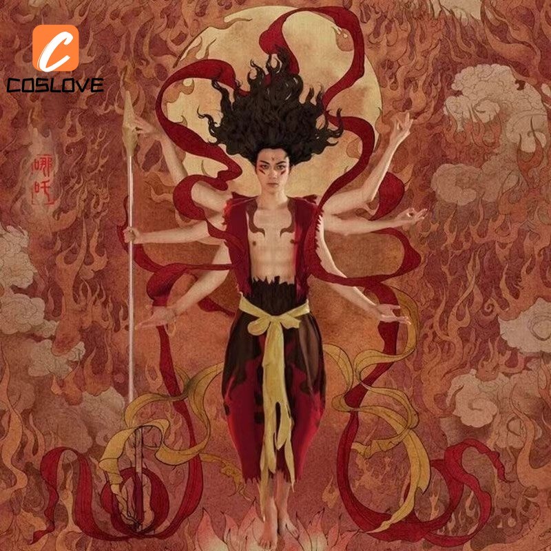 New Anime Movie NEZHA Evil Version Cosplay Clothing Full Set Costume ...