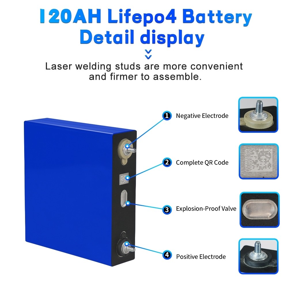 New 120AH Lifepo4 Battery 3.2V CATL Lithium Ion Battery Rechargeable ...