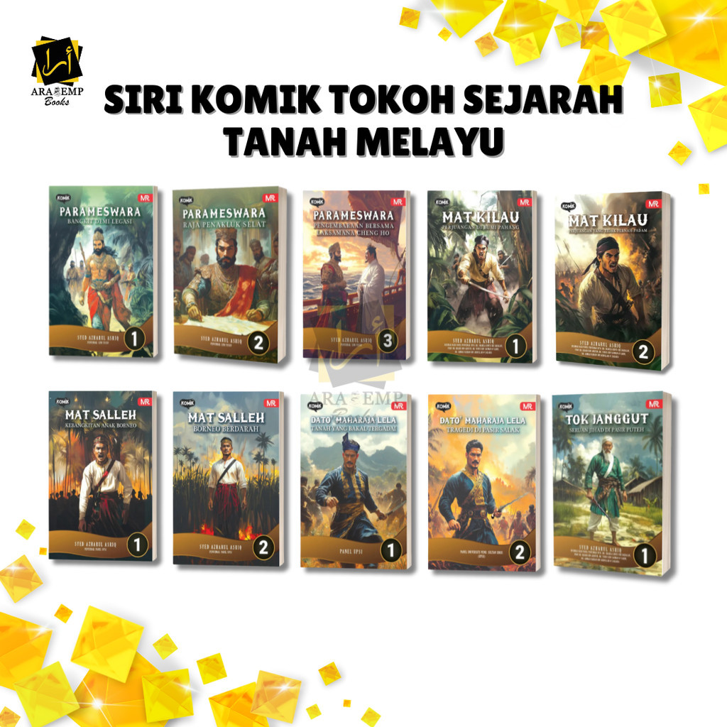 Siri Komik Tokoh Sejarah Tanah Melayu - Mat Kilau, Mat Salleh, Tok ...