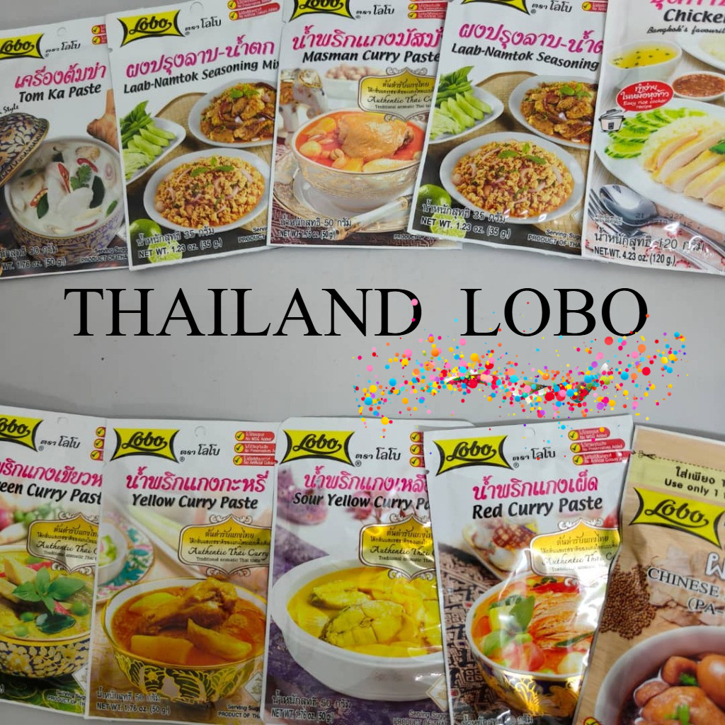 Thailand Lobo Brand Lobo Globo Pad Thai Lobo Masman Curry Paste Lobo ...