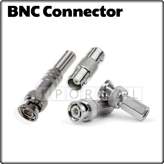 RG59/RG6 Coaxial BNC Male Female Connector for CCTV Camera | Shopee ...