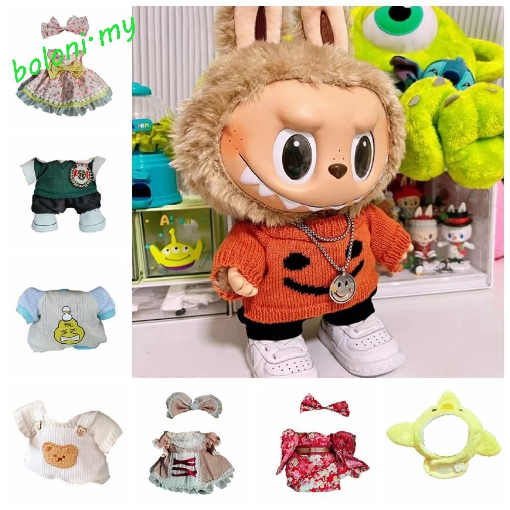 [COD] Labubu Time Clothes, Duck Hat Sweater 30cm Labubu Doll's Clothes ...