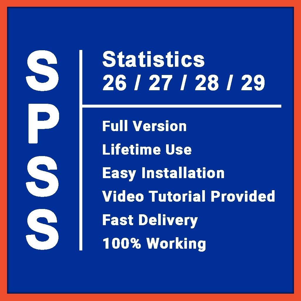 SPSS Statistics 26 / 27 / 28 / 29 Full Version Lifetime Latest Version ...