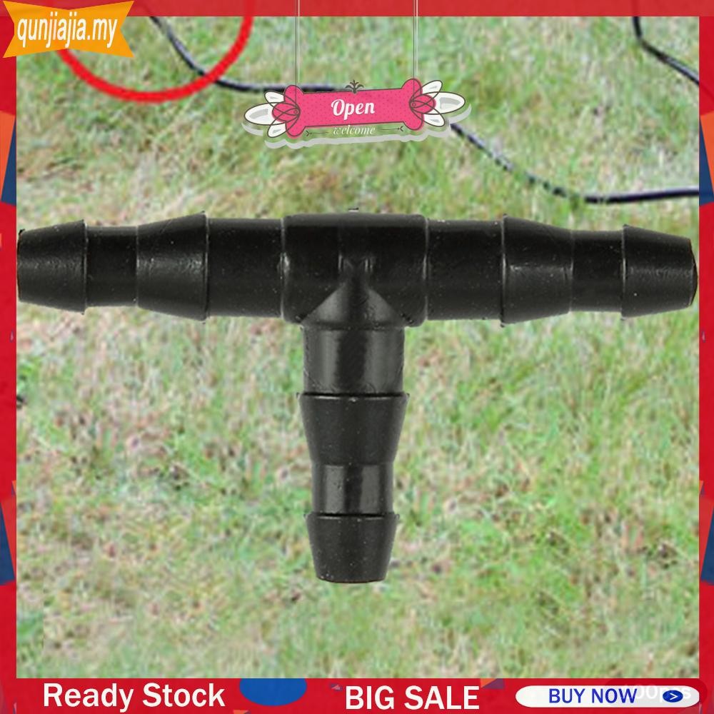100X Tee Connectors for Irrigation Hose Water Pipe Joints Watering ...
