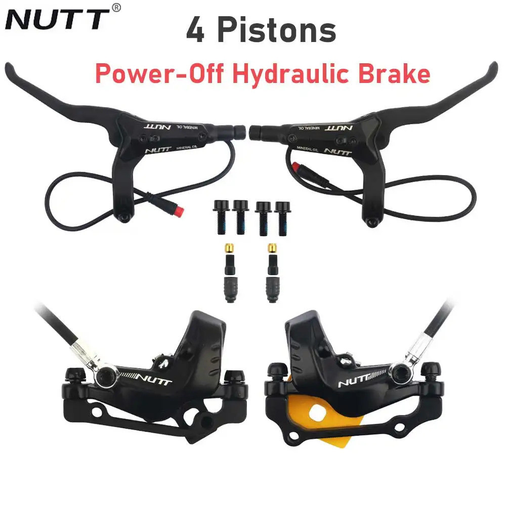 NUTT Electric Scooter 4 Piston Hydraulic Disc Brake Y5 Escooter Brake ...