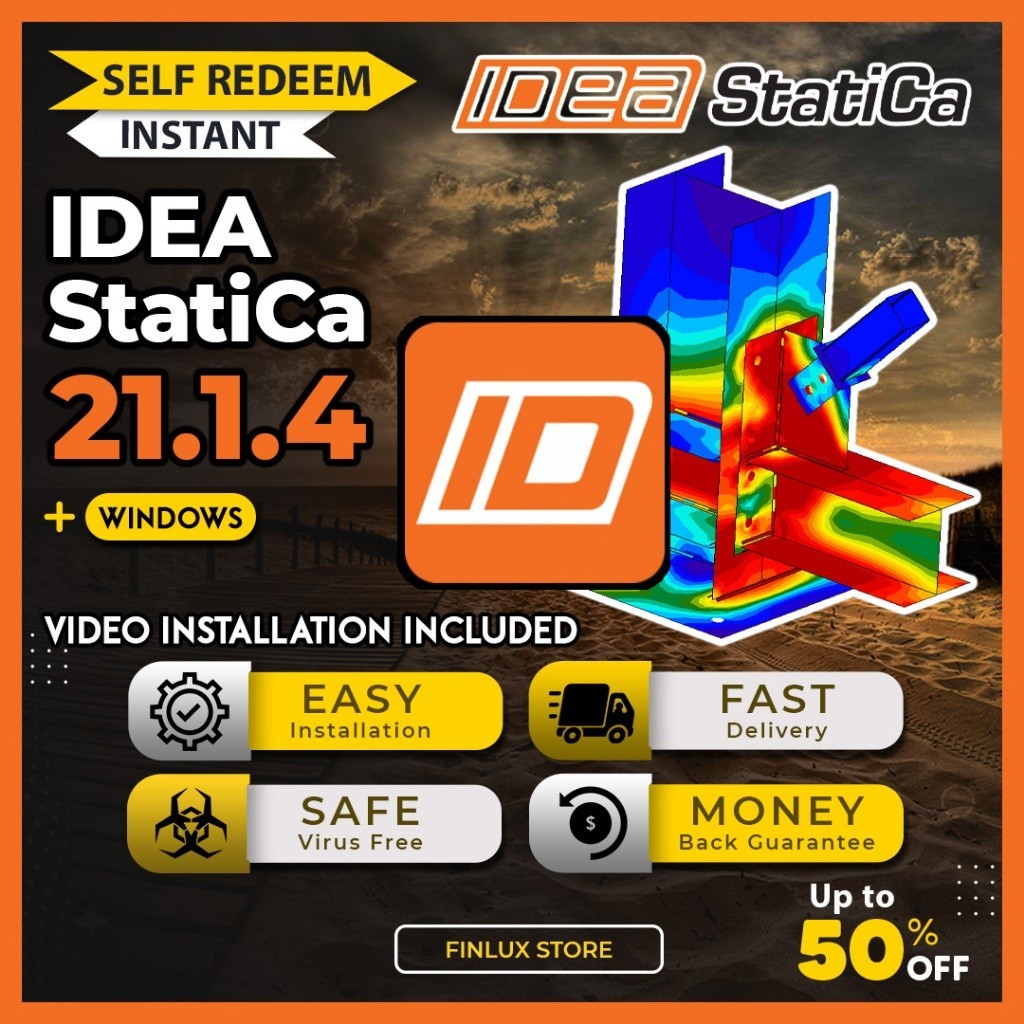 [SELF REDEEM] IDEA StatiCa v21.1.4.1568 Lifetime For Windows (64-Bit) | Shopee Malaysia