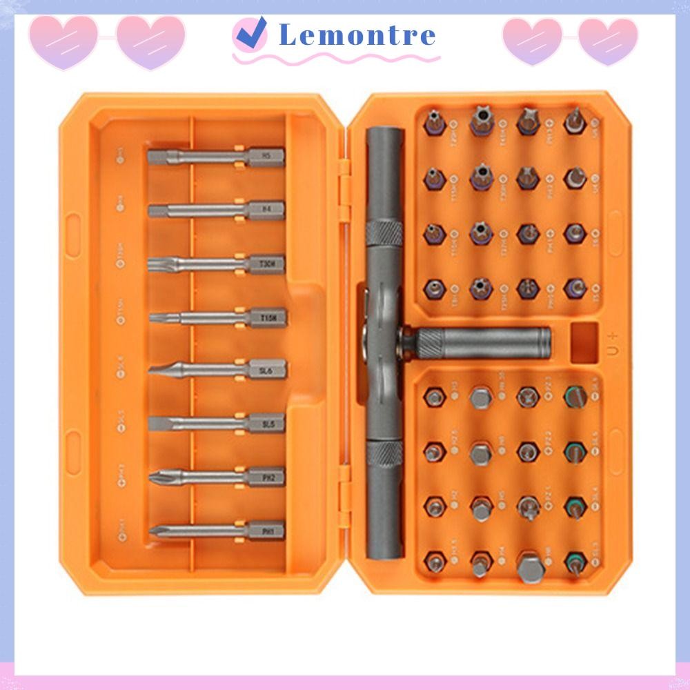 LEMONTRE Multi Bit Magnetic Screwdriver Set, with T Handle Electronic ...