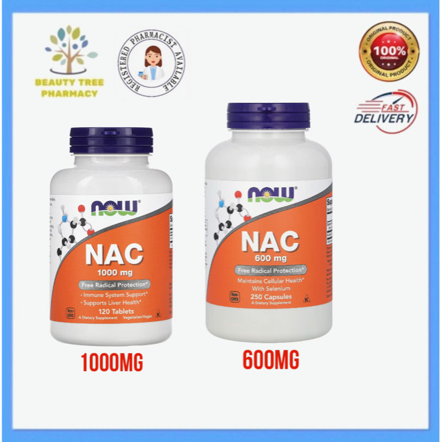 Now Foods NAC 1000mg / 600mg 120 Tablets | Shopee Malaysia