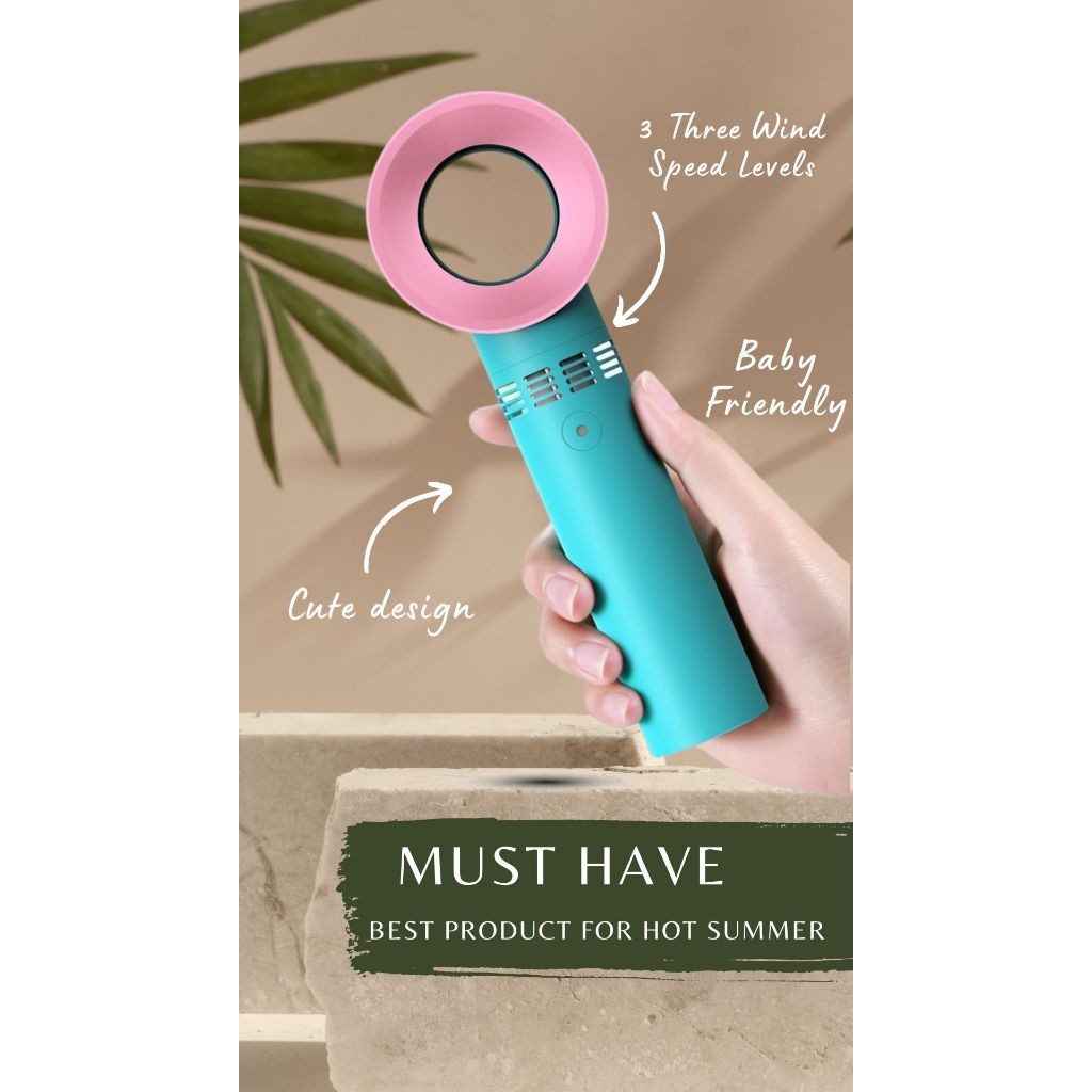 Mini Fan Battery Protable Handheld Fans With New Technology Turbofan 3 ...