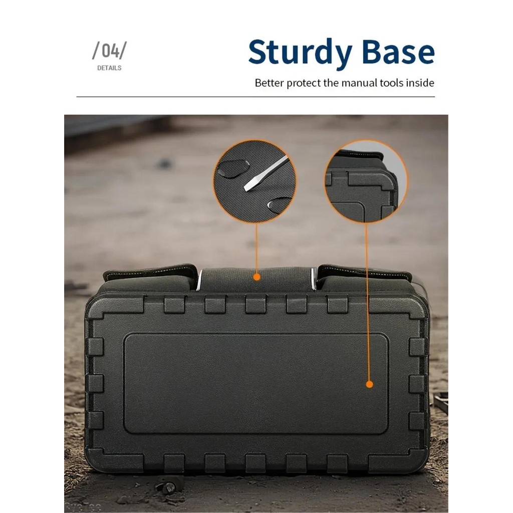 Winhunt Heavy-Duty Tool Bag with Plastic Base for Electrician Tools ...