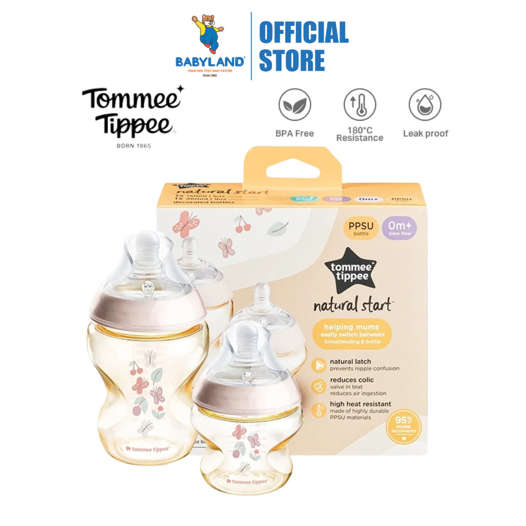 Tommee Tippee Natural Start PPSU Bottle Newborn Set (Pink) | Shopee Malaysia