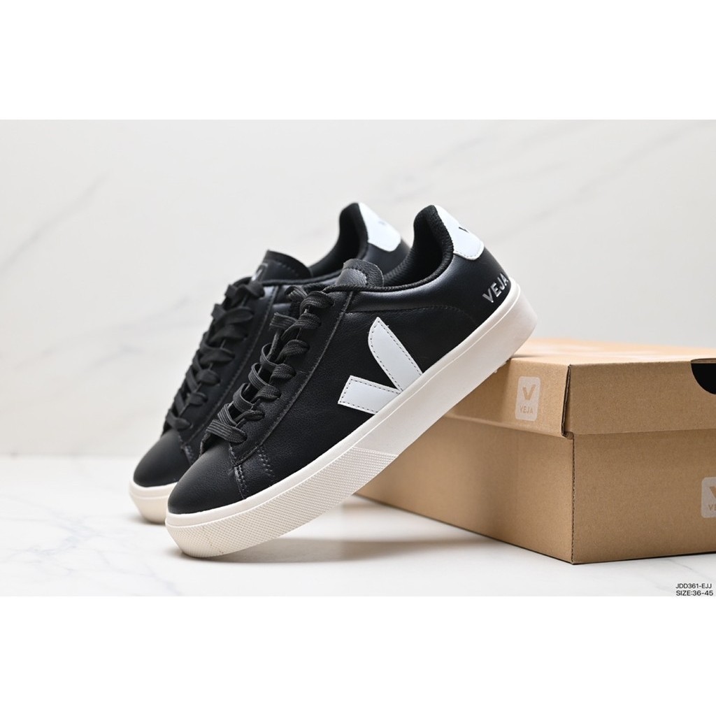 Veja Leather Extra Sneakers V Classic White Sneakers | Shopee Malaysia