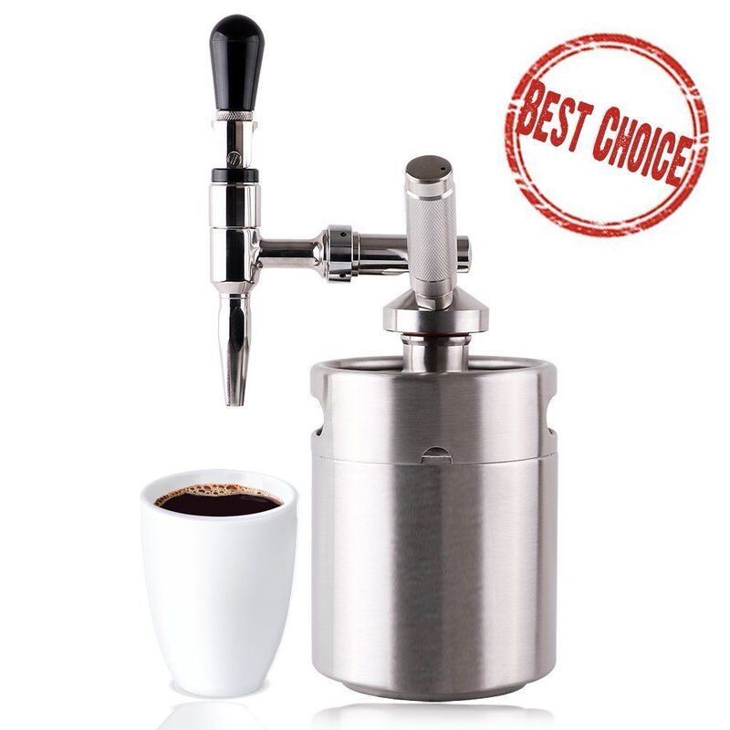 2l Nitrogen Coffee Machine Cold Brew Tea Ice Brew Stainless Steel Foam ...
