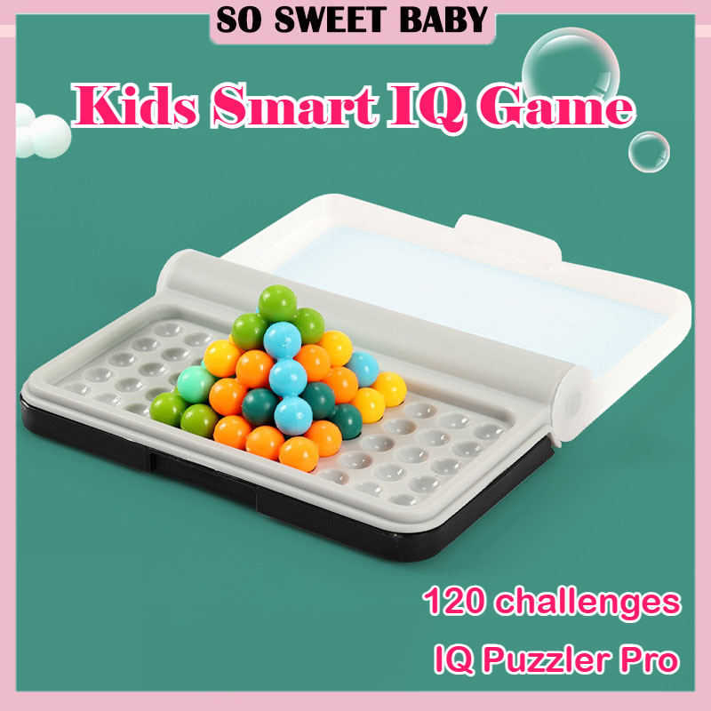 Kids Smart IQ Game Puzzle Logic Board Game Educational Toy 120 ...
