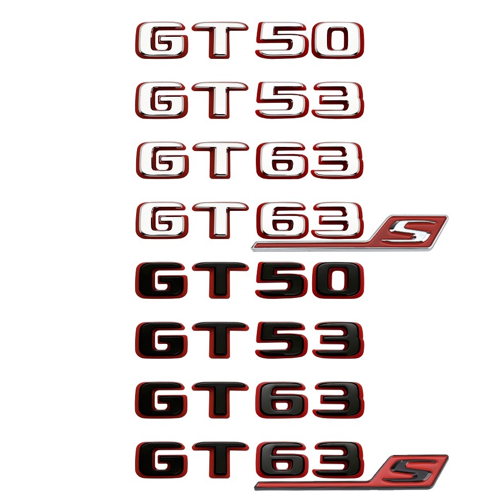 2024 New style Two tone Letters Numbers GT50 GT53 GT63 GT63S V8 Biturbo ...