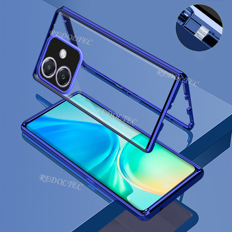 OPPO A3X A3 5G 4G Casing 360 Full Lens Protection Magnetic Metal Case ...