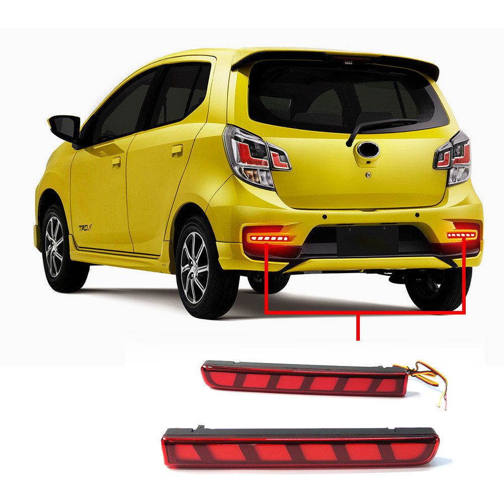 Toyota WIGO AGYA Rear Bumper Light Reflector Brake & Running Light ...