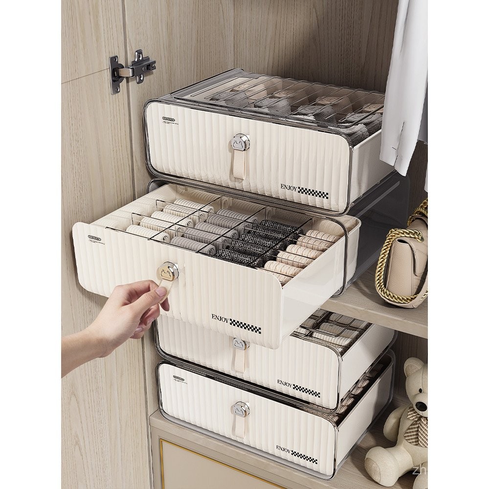 Kotak Penyimpanan Seluar Dalam dan Stokin, Pembahagi Jenis Laci Isi ...