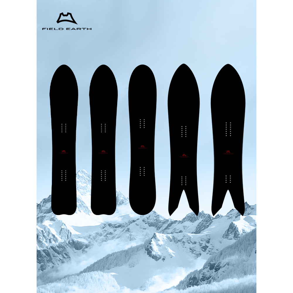 FIELD EARTH Snowboard Salji Liar Papan Gentian Karbon 3D Lelaki Serbuk ...