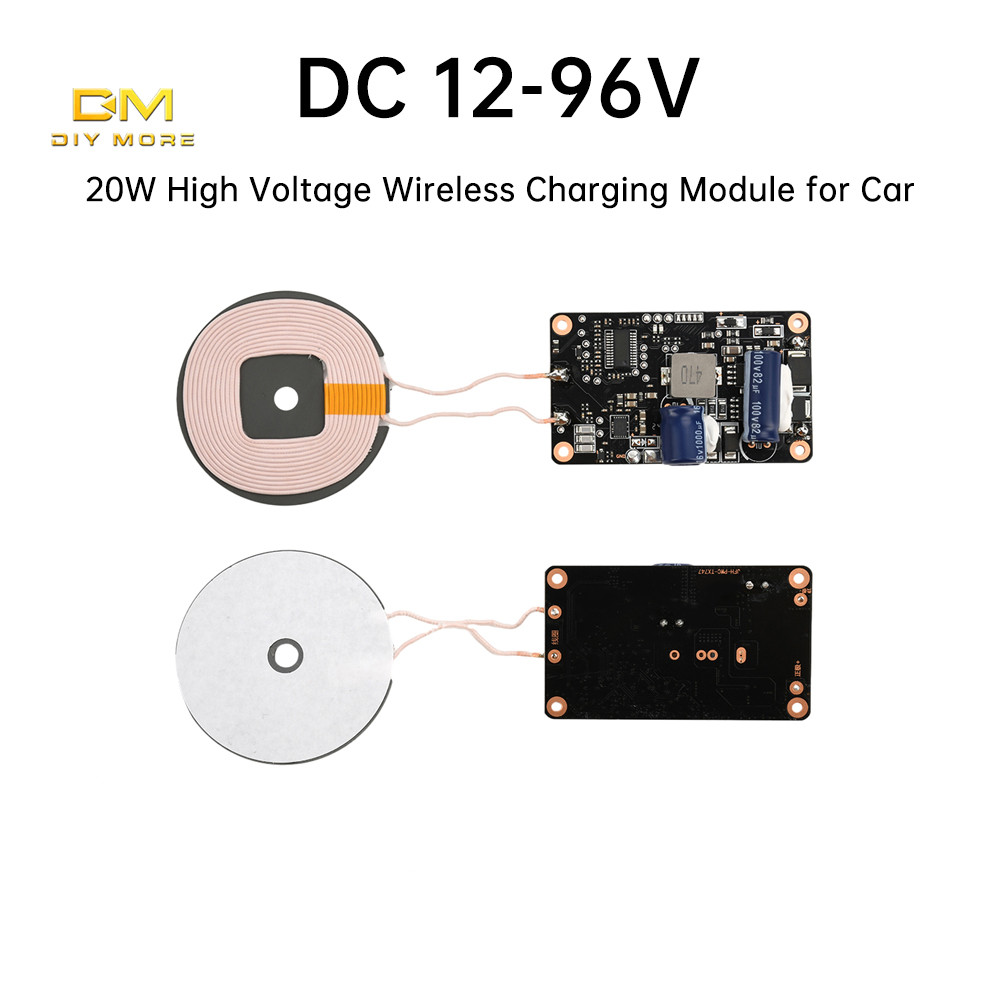 DIYMORE DC 12V 15W Spaced 5-22MM Long Range Wireless Charging Module ...