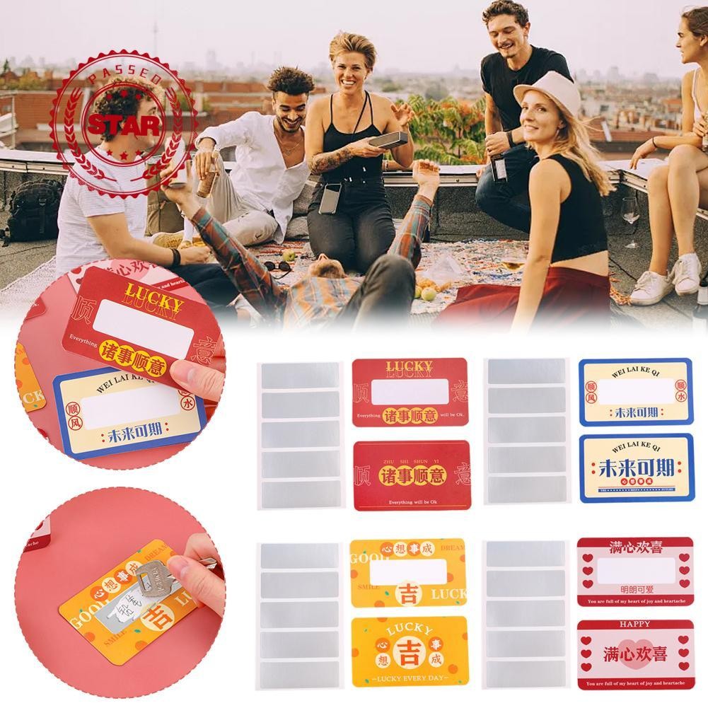 2025 New Year Scratch Card Wishes Come True Text Diy Card Lottery ...