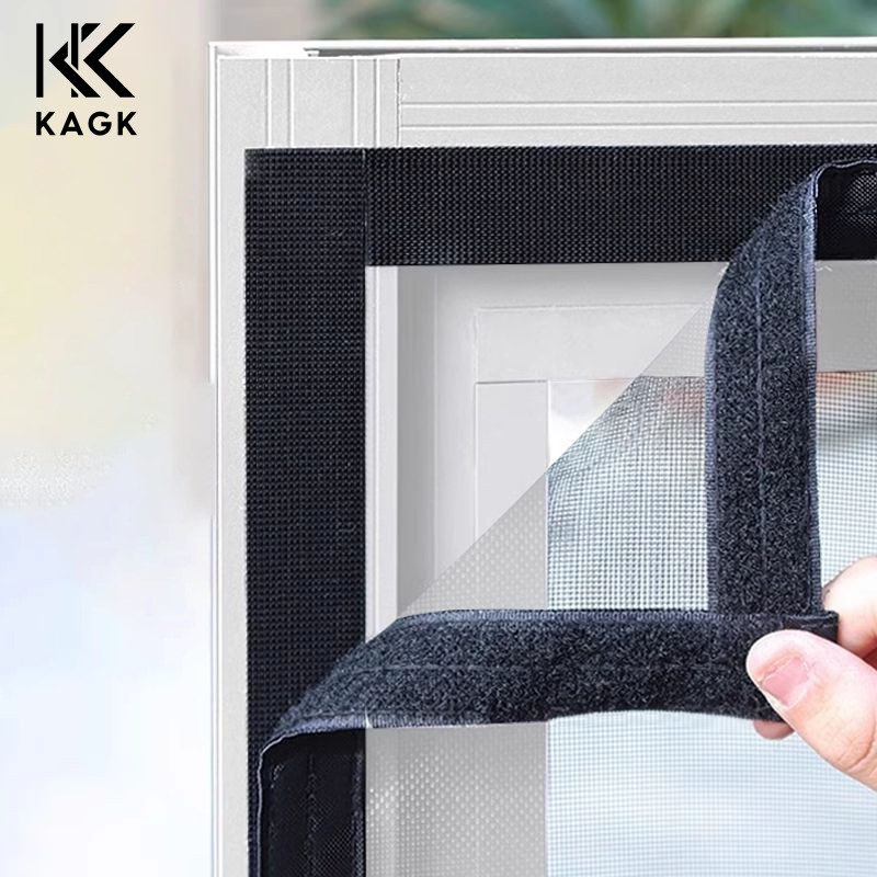 KAGK Anti-mosquito Window Screen Self Adhesive Velcro Window Screen ...