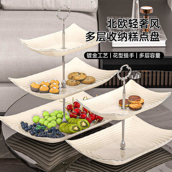 serving stand desert tray Pinggan buah mewah mewah mewah, pinggan buah ...