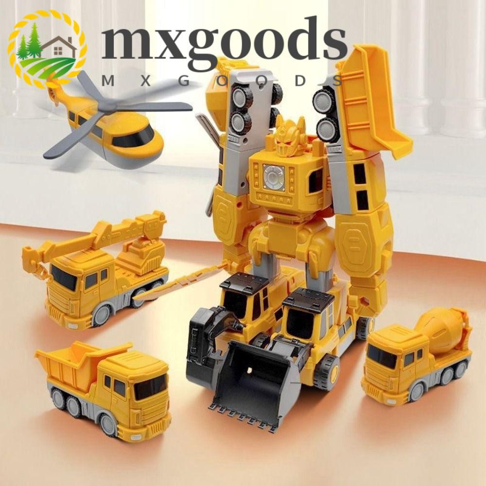 MXGOODS Magnetic Transform Engineering, Deformation Detachable Assembly Engineering Vehicle, DIY ...