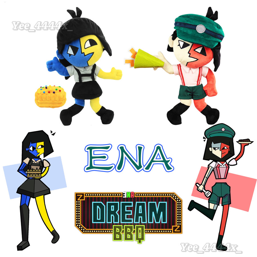 ENA Dream BBQ Talking Plush Toy Cartoon ENA Plushie 25CM Peripheral Snuggle Figures For Fans ...