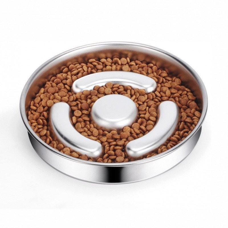 Pet Bowl Slow Food Bowl Dog Bowl Dog Bowl Stainless Steel Water Bowl ...