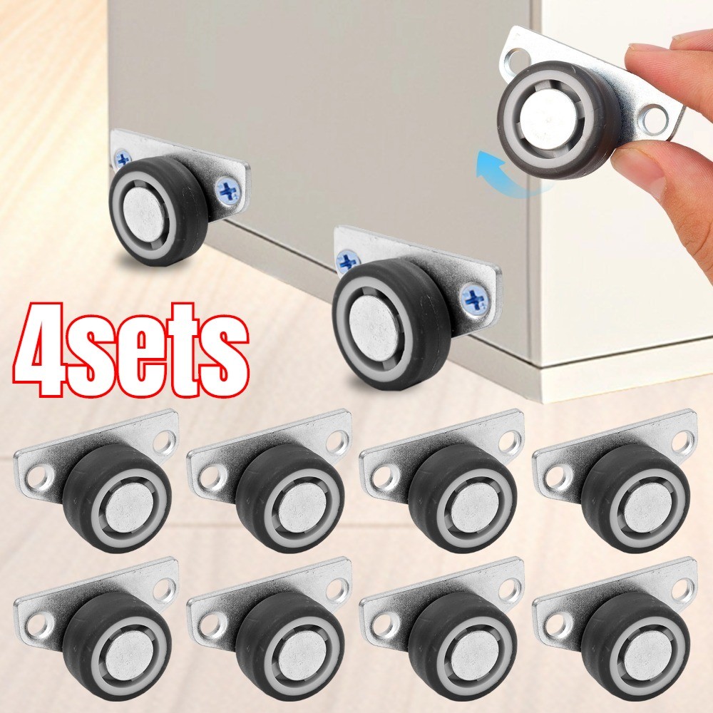 Furniture Side Mounted Directional Rollers with Screws Door Support ...