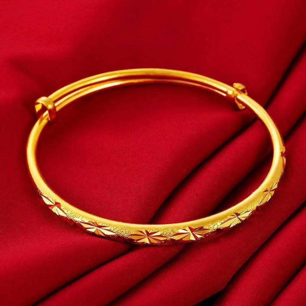 Push And Pull Ring Shiny With Engraved Design Starry Sky Bangle Push ...