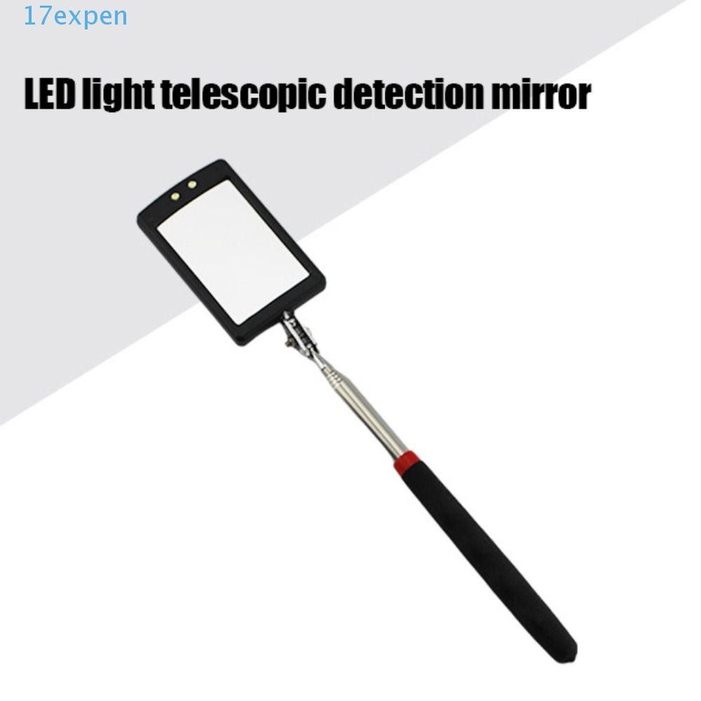 EXPEN Telescoping Inspection Mirror, With LED Light 360° Rotation ...