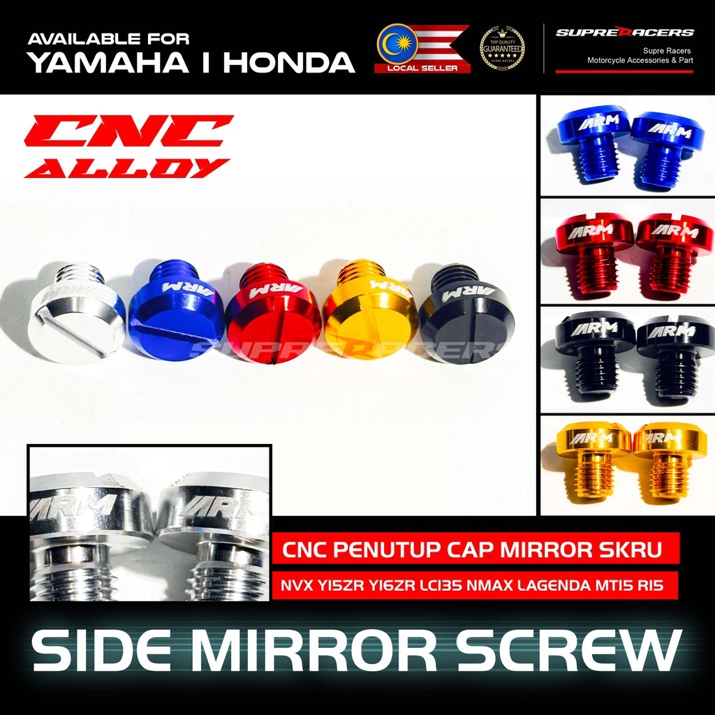 Side Mirror Screw ARM YAMAHA HONDA Universal Use NVX Y15 Y16 LC NMAX ...