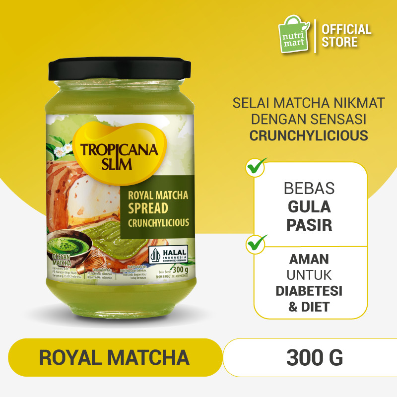 Tropicana Slim Royal Matcha Spread 300 grams - Granulated Sugar Free Matcha Spread | Shopee Malaysia