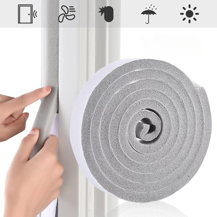 Windproof Door Window Sealing Strips Sound-Proof Door Window Foam Back ...