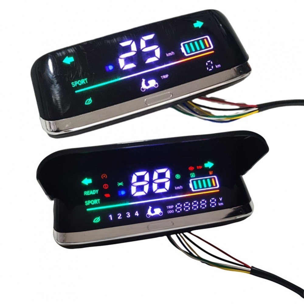 LCD Display Motor Speedometer Screen Replacement for Electric Bike ...