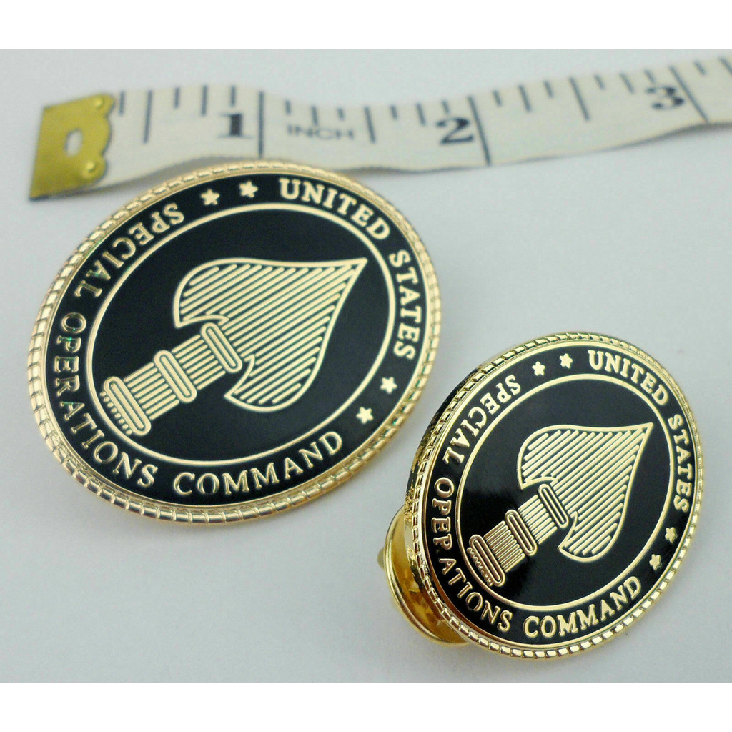 US SPECIAL OPERATIONS COMMAND METAL BADGE PIN USSOCOM MILITARY INSIGNIA ...
