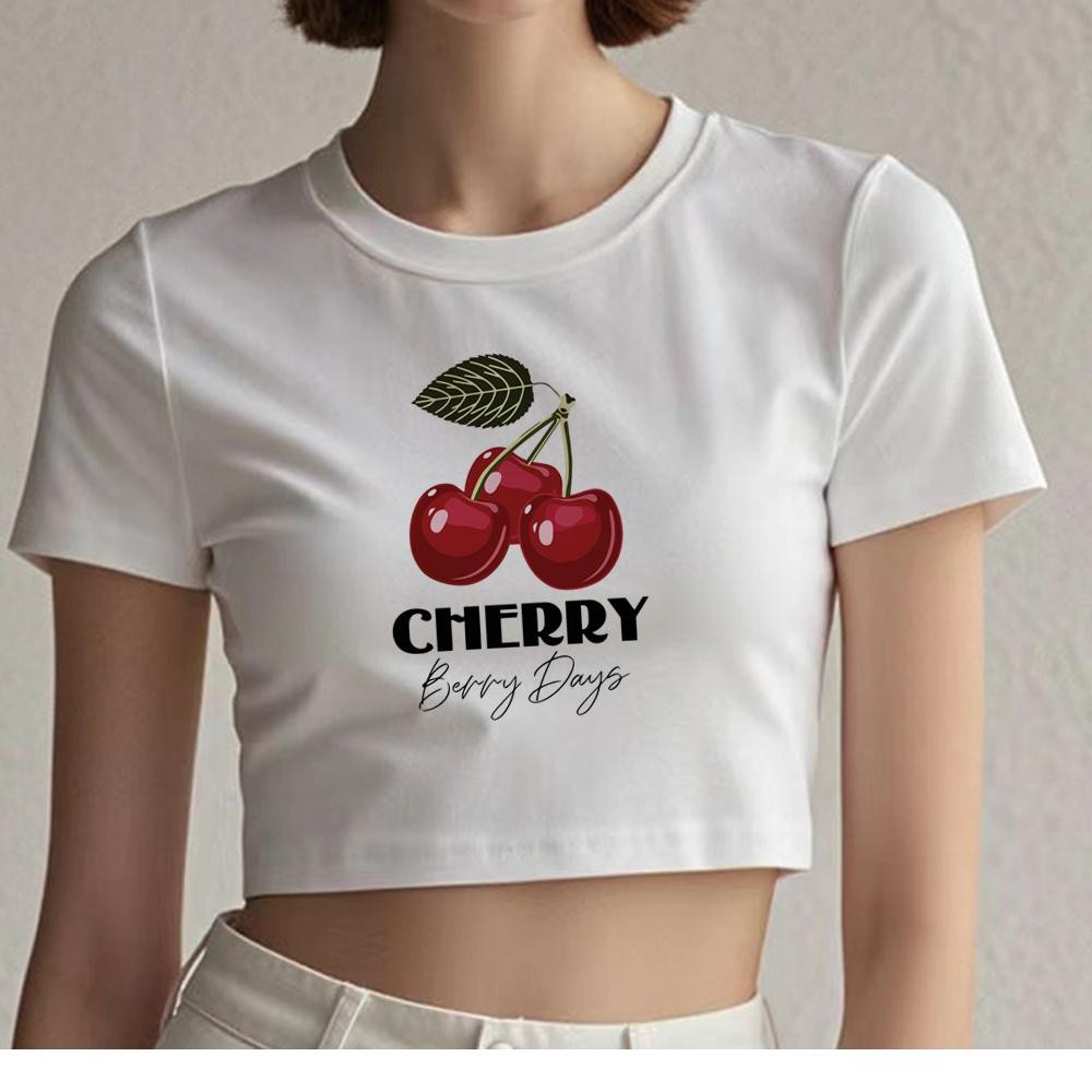 cherry streetwear yk2 vintage crop top girl fairy grunge vintage manga ...