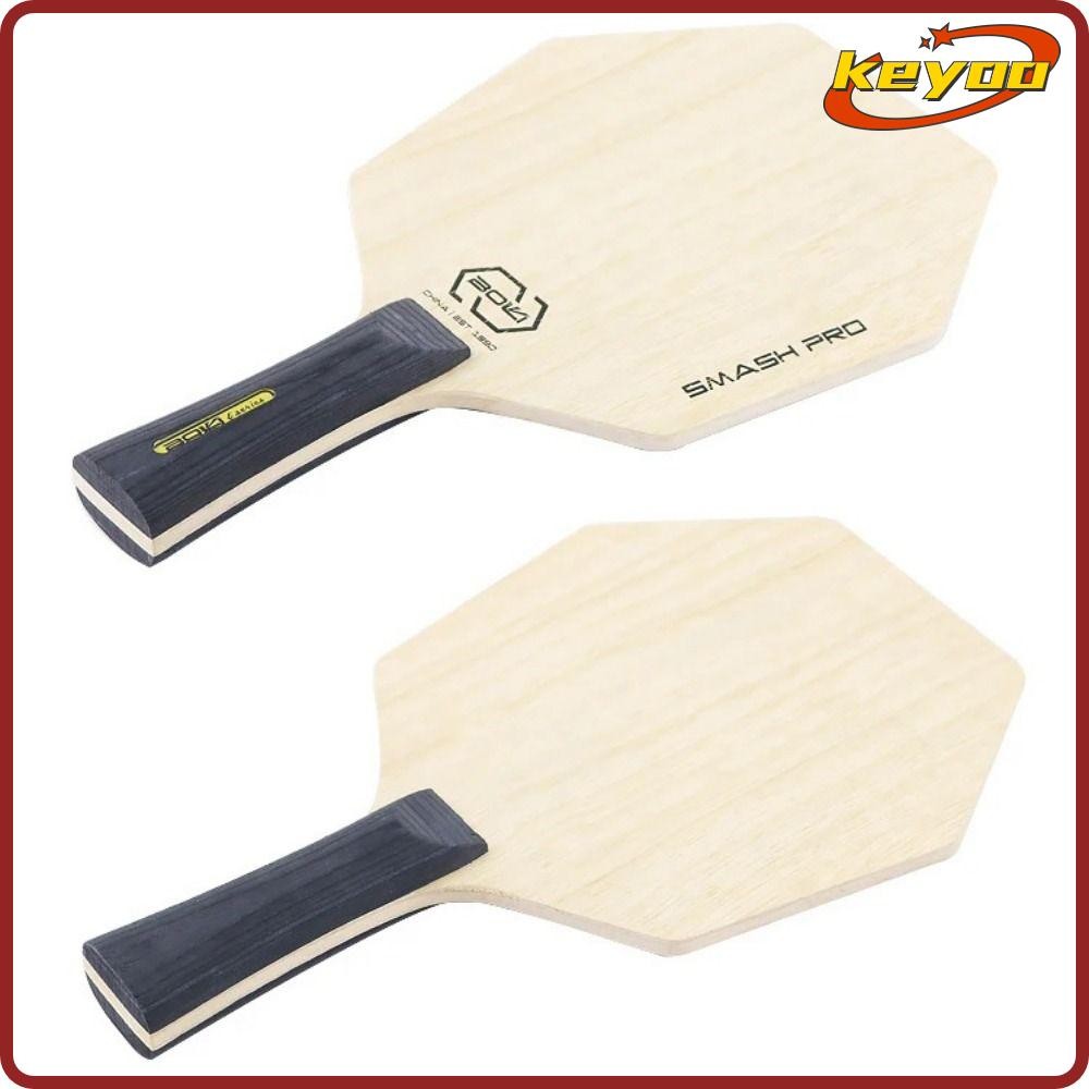 [KEYOO] Table Tennis Paddle, Hexagon 5Ply Table Tennis Racket, Pure ...