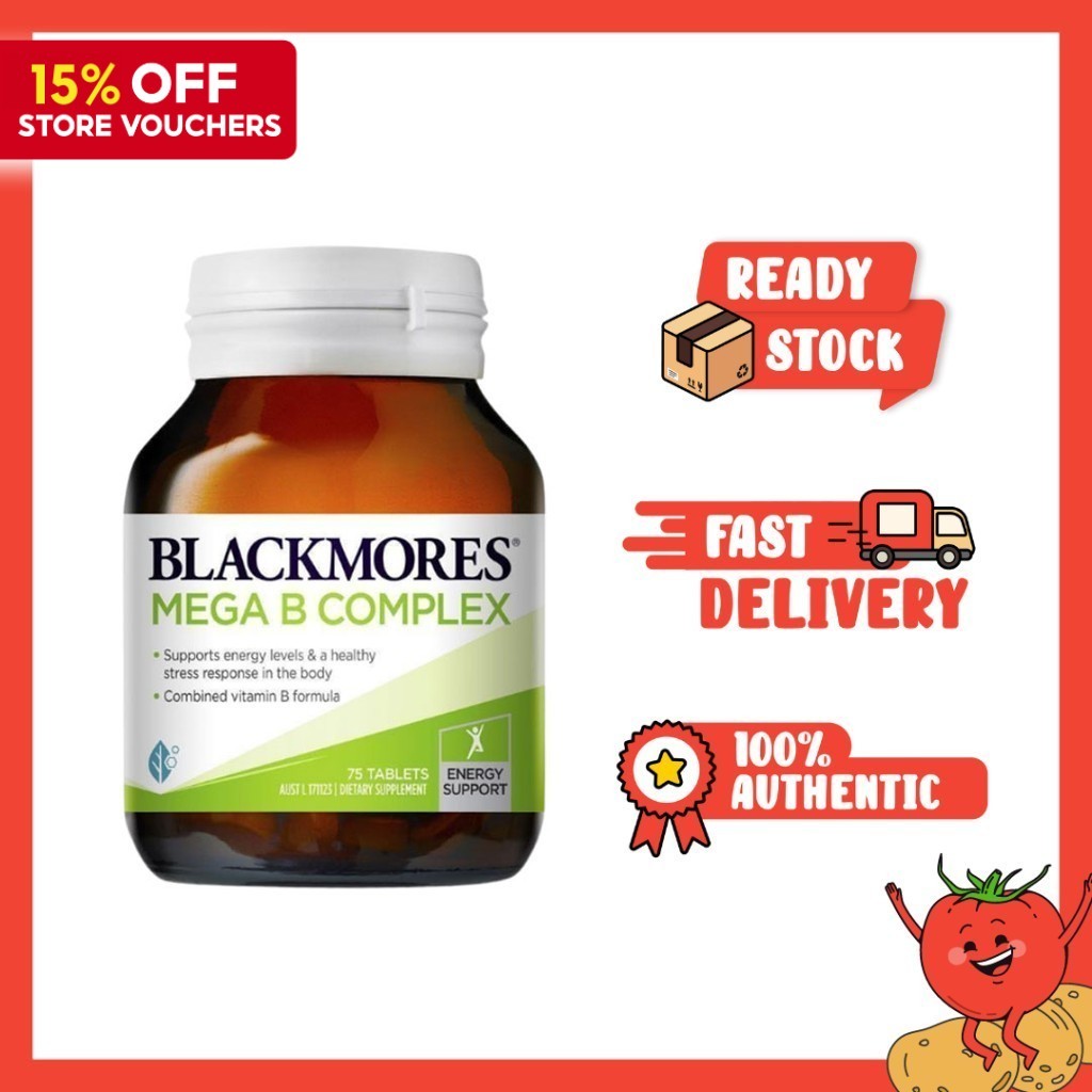 Blackmores Mega B Complex - 75 Tablets | Shopee Malaysia
