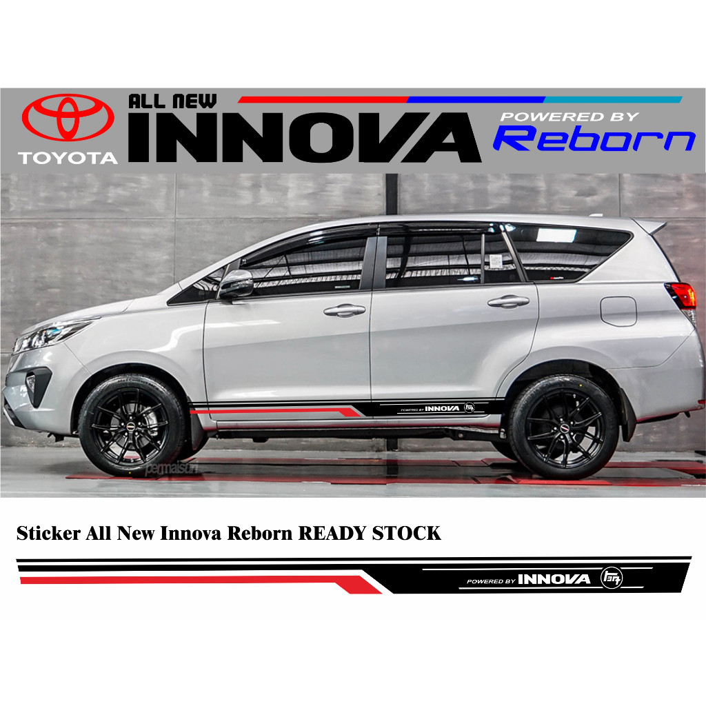 Toyota INNOVA REBORN STICKER INNOVA REBORN SIDE BODY STICKER | Shopee ...