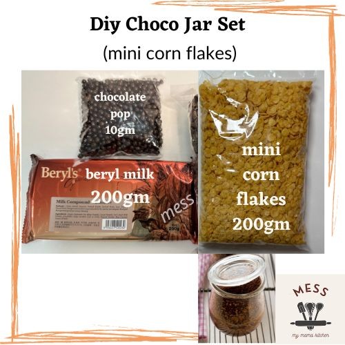 Diy Choco Jar (mini corn flakes) set / Choco Jar Set | Shopee Malaysia