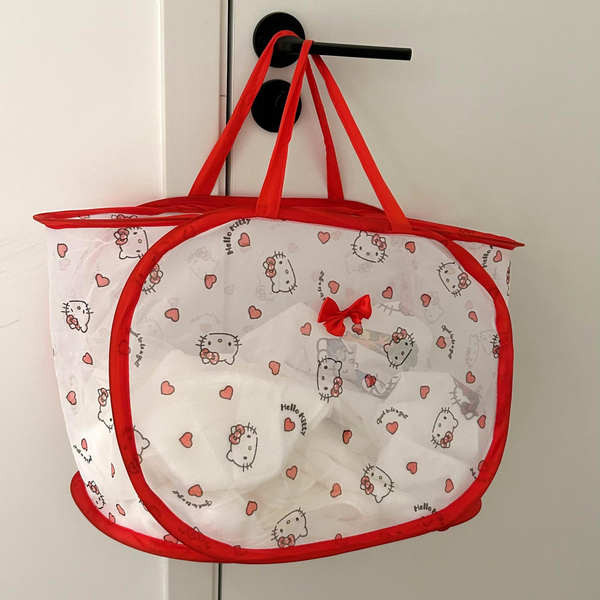 bakul laundry rotan bakul laundry bakul kain Hellokitty bakul pakaian ...